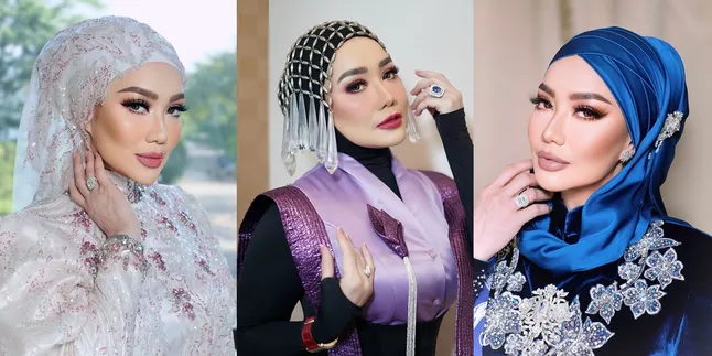 8 Creative and Unique Hijab Styles of Reza Artamevia, Looking Beautiful ...