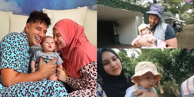 8 Photos of Baby Air Playing with Ammar Zoni and Irish Bella, So Happy ...