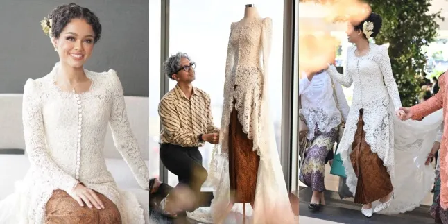 8 Portraits of the Details of Mutiara Baswedan's Wedding Dress, Anies ...