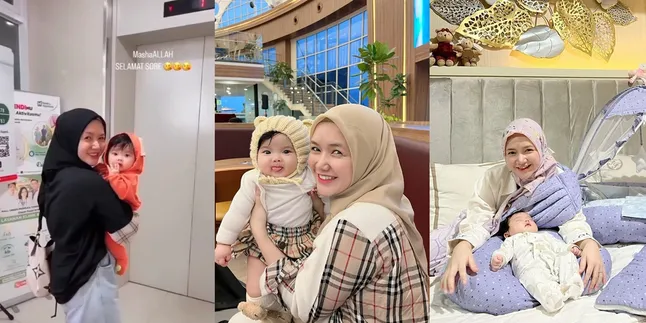 8 Portraits of Fikoh LIDA Taking Care of Her Child, Motherly Aura ...