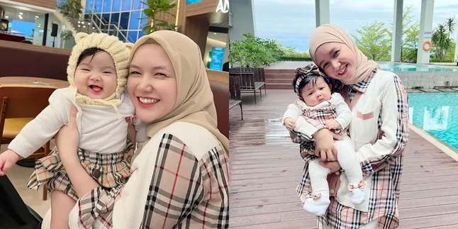 8 Portraits of Fikoh LIDA Taking Care of Her Child, Beautiful Face of ...