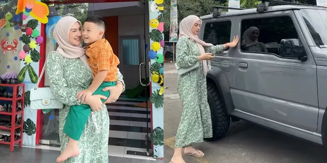 8 Photos of Irish Bella Picking Up Air Rumi from School, Still ...