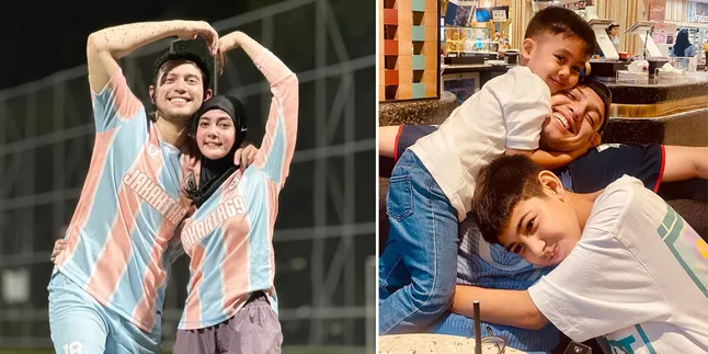 8 Portraits of the Happy Family of Rifky Balweel & Biby Alrean Full of Love, Super Romantic!