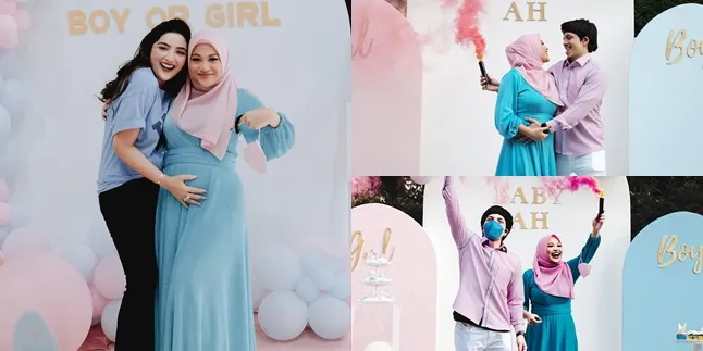 8 Portraits of Aurel Hermansyah's Appearance that Attract Attention at the Gender Reveal Party ...