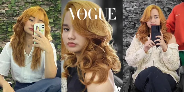 8 Photos of Mima Shafa's New Appearance, Even Cooler with Yellow Hair ...
