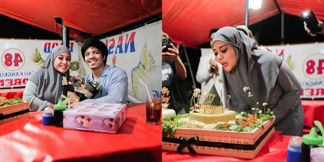 8 Portraits of Aurel Hermansyah's Birthday Celebrated at Warung Pecel Lele, Highlighting the ...