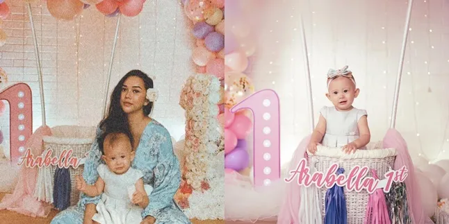8 Photos of Baby Arabella's First Birthday, Aura Kasih's Daughter ...