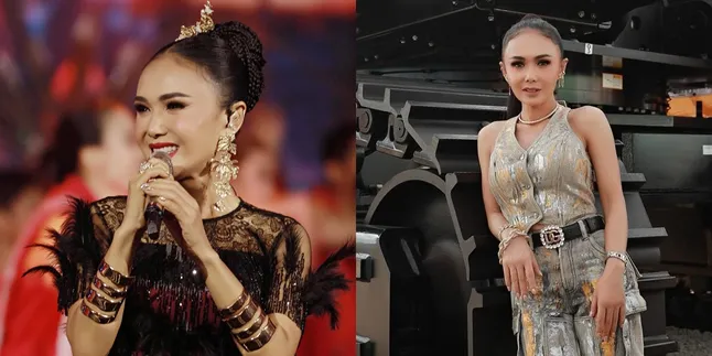 8 Portraits of Yuni Shara Performing Among Heavy Equipment, Still Looking Chic and Perfectly ...