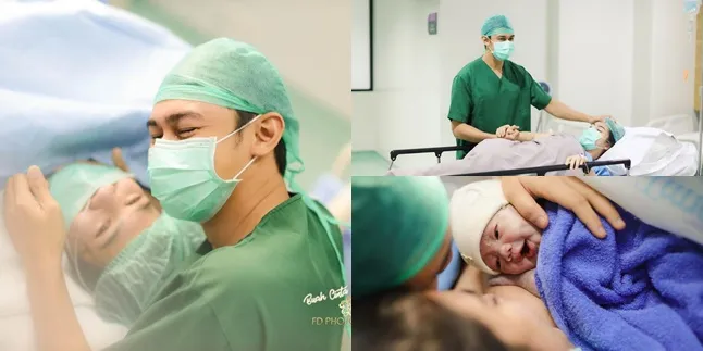 9 Moments of Felicya Angelista Giving Birth to Her First Child, Caesar Hito Unable to Hold Back ...