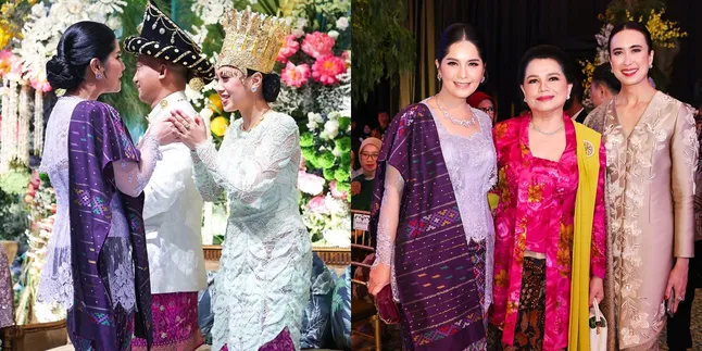 9 Portraits of Annisa Pohan at the Wedding of Sekar Tandjung, Daughter ...