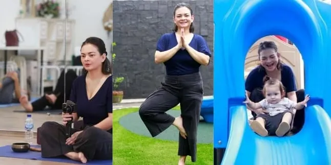 9 Photos of Nanda Gita Who is Currently Enjoying Yoga and Playing with ...