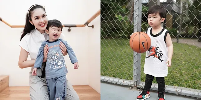9 Portraits of Raphael Moeis, Sandra Dewi's Son, Playing Basketball ...
