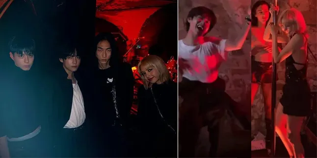 9 Photos of V BTS and Lisa BLACKPINK Trying Pole Dance at Celine After ...