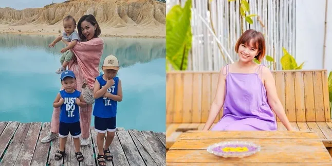 9 Portraits of Winda Viska 'Saschya OB' Raising 3 Children, Beautiful ...