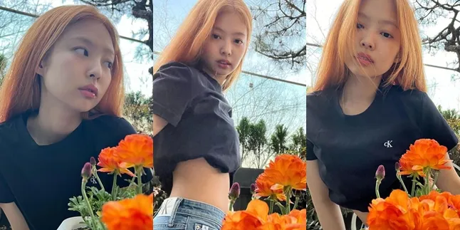 Wow! Jennie BLACKPINK's Portrait with New Orange Hair, Glowing Visuals ...