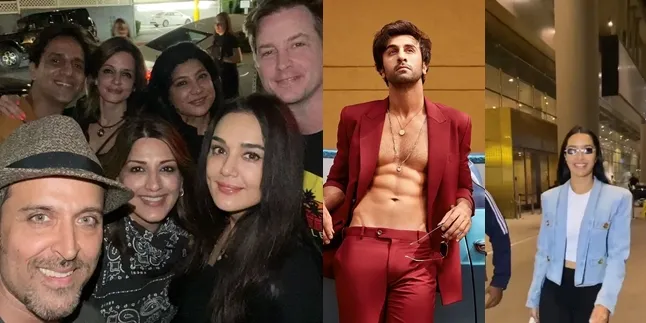 Candid Bollywood of The Week, Preity Zinta Happy to Meet Hrithik Roshan