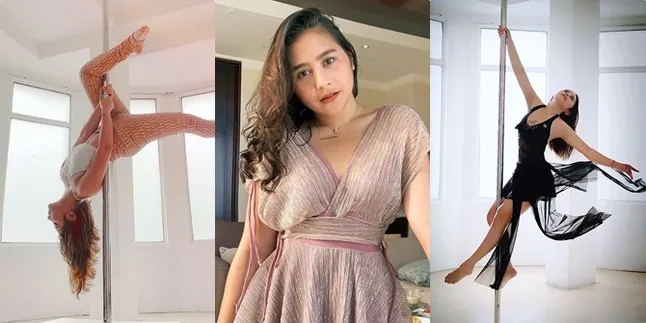 Series of Photos of Prilly Latuconsina Doing Pole Dance, Showcasing ...