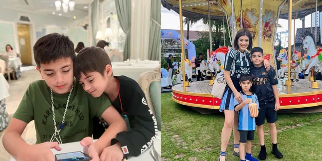 Protected by Two 'Princes', 8 Sweet Photos of Carissa Putri with Her ...