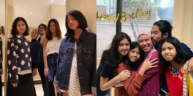 Photo of Ariyo Wahab with His Wife and Three Daughters, Papa Becomes ...