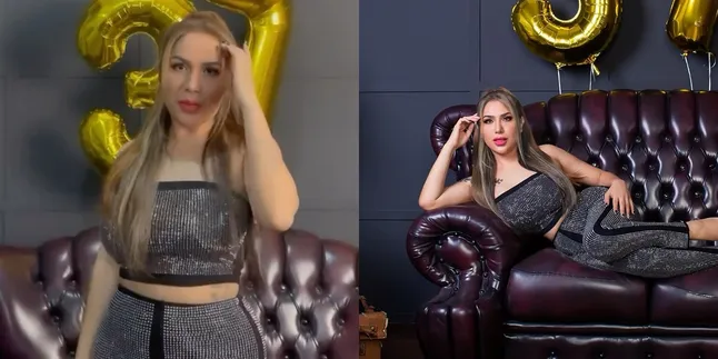 Gebby Vesta's 37th Birthday Photo Showing the Results of Gender ...