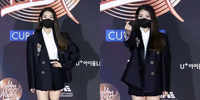 IU's Photo Looks Like a Girl Boss on the Red Carpet at GDA 2021 ...