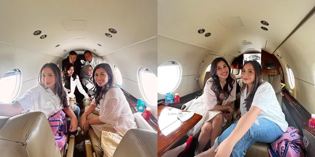 Raffi Ahmad's Family Photo Riding a Private Jet to Watch Melly Goeslaw ...