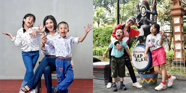 Being a Single Mom, Here's the Happy Portrait of Intan RJ with Her 2 ...