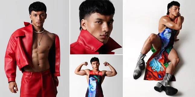 Wearing a High-Slit Dress in His Latest Photoshoot, Jefri Nichol Shows ...