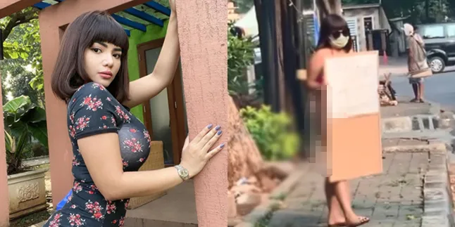 Portrait Of Dinar Candys Bold Action Going Down The Street Wearing Only A Bikini Protesting