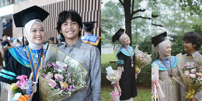Portrait of Alca Octaviani Graduating with a Master's Degree, Bintang ...