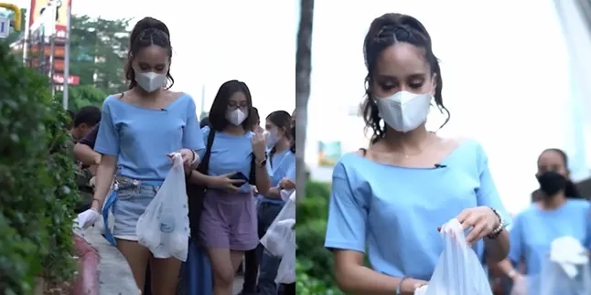 Portrait of Cinta Laura Coming to Citayam Fashion Week to Clean Up Trash, Flood of Praise from ...