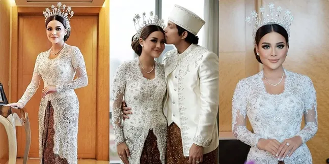 Portrait of Aurel Hermansyah's Detailed Kebaya at the Wedding Ceremony with Atta Halilintar, So ...