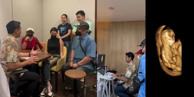 Portrait of Erika Carlina Checking Pregnancy Ultrasound, Accompanied by ...