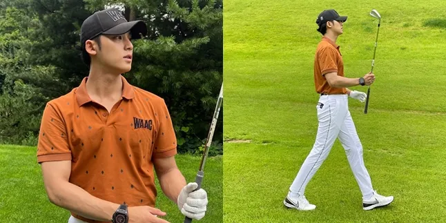 Handsome Portrait of Mingyu SEVENTEEN While Playing Golf, Successfully ...