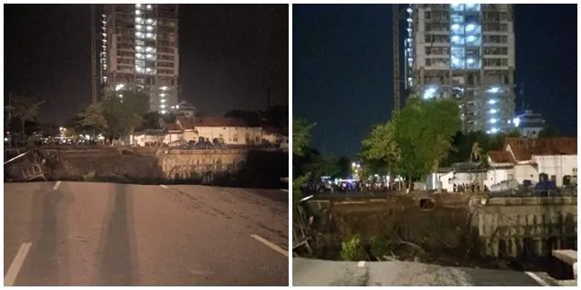 Portrait of Gubeng Street in Surabaya That Collapsed, Because of ...