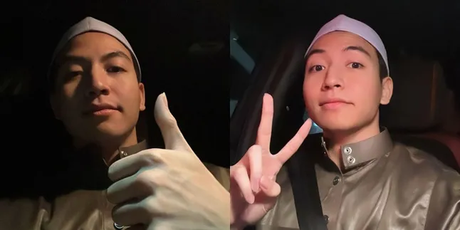 Portrait of Jeffry Reksa Wearing a Cap and Learning Islam, Ready to ...