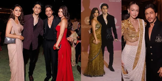 SRK Family Portrait at India's Richest Man's Party, Aryan Khan's Gentle ...