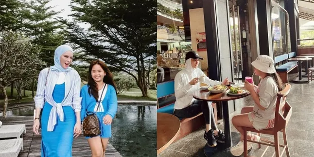 Portrait of Angel Lelga's Vacation with Hawra, the Only Child from her ...