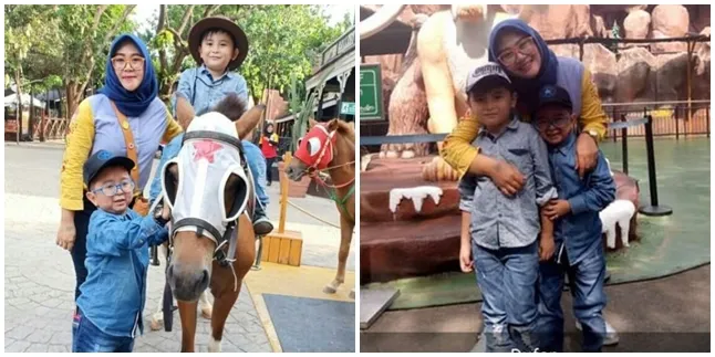 Portrait of Daus Mini's Vacation with Wife and Child, Warm & Full of ...