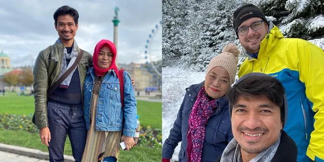 Portrait of Ragil Mahardika on Vacation with Mother and Foreign Husband, Already Approved by ...