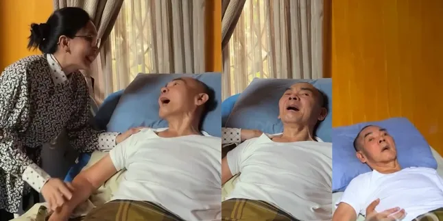 Portrait of Rieke 'Oneng' Visiting Mat Solar 'Bajuri' Who Is Lying Sick ...