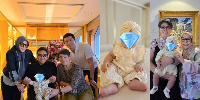 Portrait of Syahrini Celebrating New Year with Family, Baby R Becomes ...