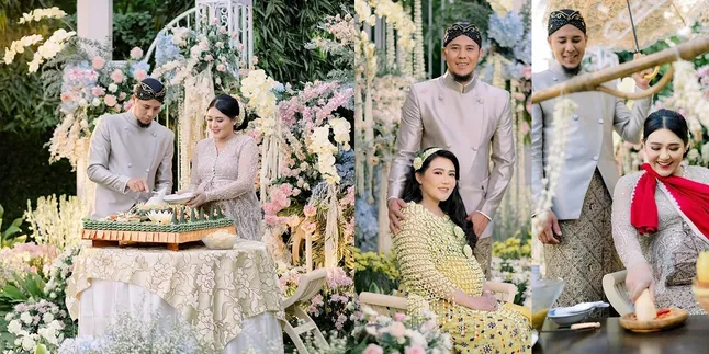 Portrait of Via Vallen's 7-Month Pregnancy Ceremony, Holding Mitoni ...