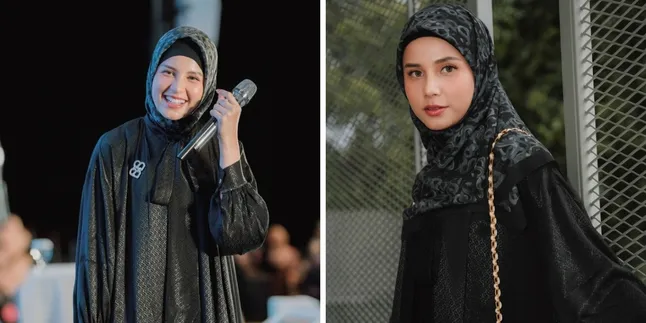 Portrait of Yunita Siregar Appearing Gracefully in Hijab as Host of ...