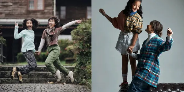 A Series of Pictures of Widi Mulia with Her Daughter, Widuri, who is ...