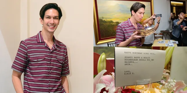 Dimas Beck's Birthday, Receives Special Flower Arrangement from Ririn ...