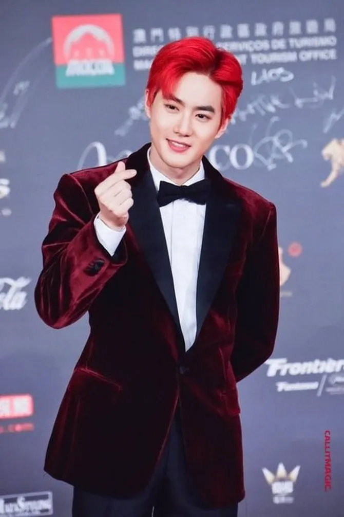 Suho Exo Red Hair