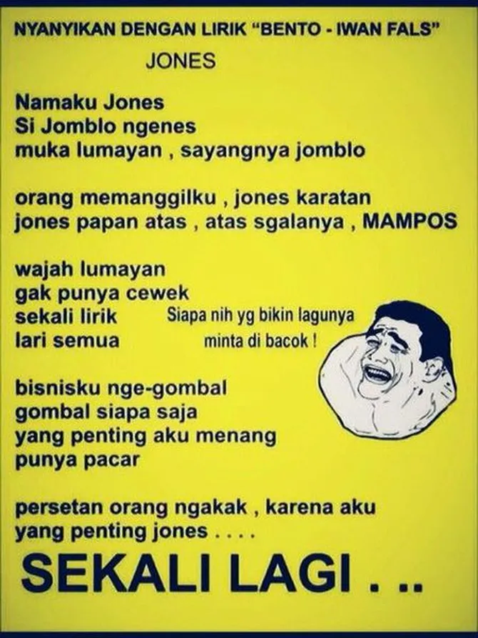 Lagu Dari Memes Meme Plesetan Lagu Paling Gokil, Dijamin Bikin Ngakak