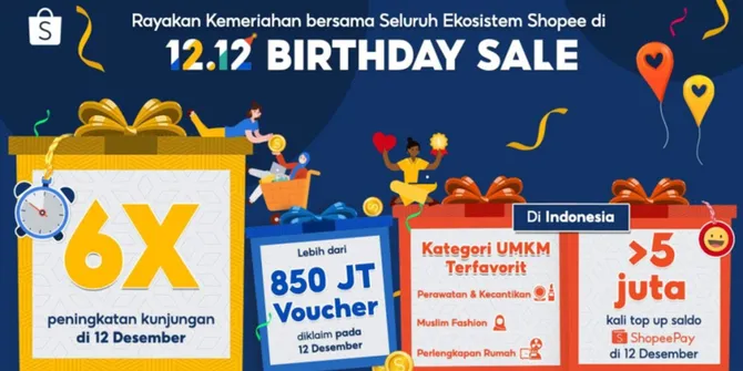 Lebih Dari 850 Juta Voucher Diklaim Selama Shopee 12 12 Birthday Sale lebih-dari-850-juta-voucher-diklaim-selama-shopee-12-12-birthday-sale