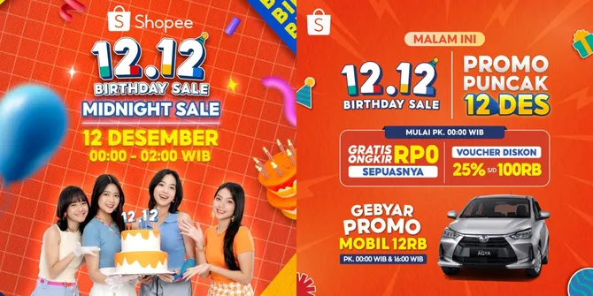 Promo Besar-besaran! Puncak Shopee 12.12 Birthday Sale Sajikan ...